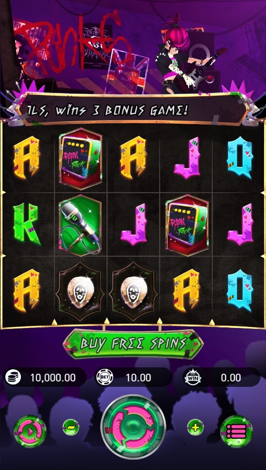 PunkStar (โซโล่คลั่ง ปั่นให้ยับ) ทดลองเล่นสล็อตค่าย AMBSLOT เล่นฟรี